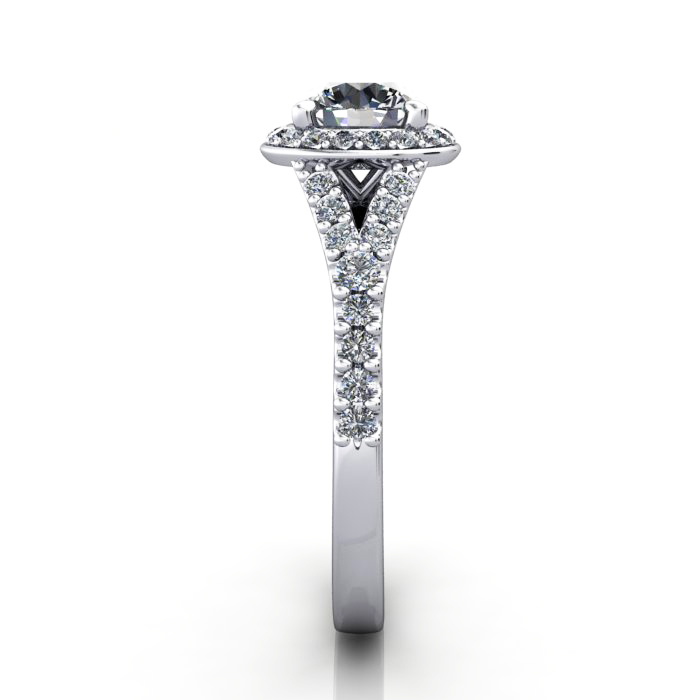 Halo Diamond Ring RH3 | Polished Diamonds NZ
